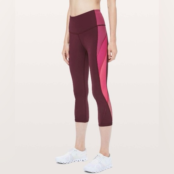 lululemon athletica | Pants & Jumpsuits | Lululemon Color Me Ombre Crop ...